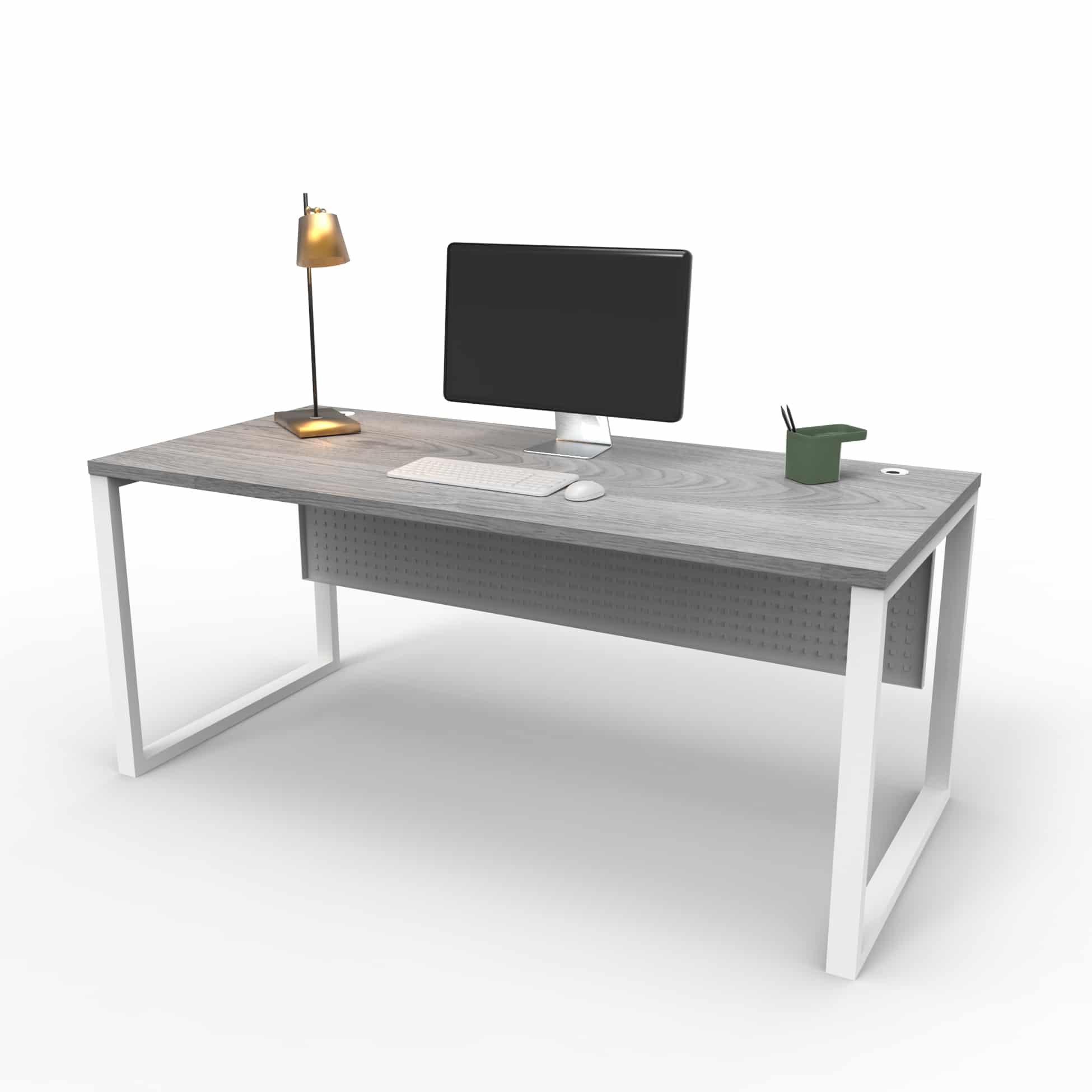 OFD-DI6030 Connect it Desking 60" x 30" Desk with 2 O'Legs and Modesty ...