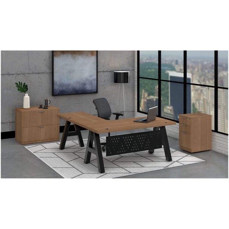A-Frame L-Shaped Desk - Office Furniture Distributors