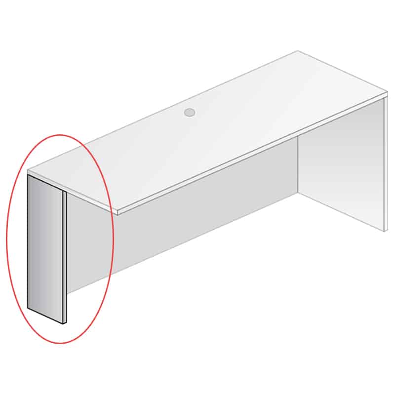 N-243LEG Nexus Half Leg for Credenza/Return Shell - SUPER BUY! - Office ...