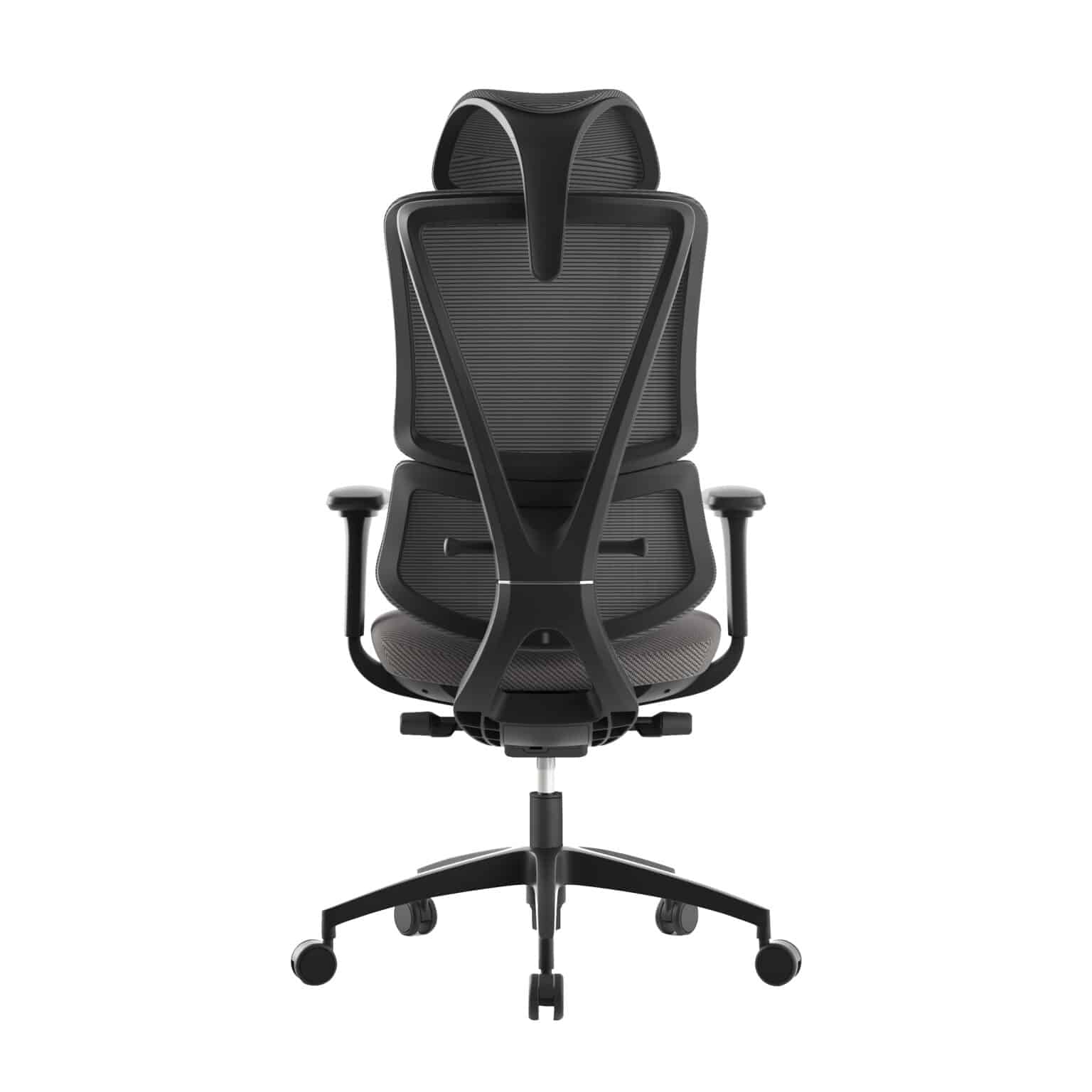 Starliner Series Mesh Back Chair with Fabric Seat, Adjustable Arms with ...